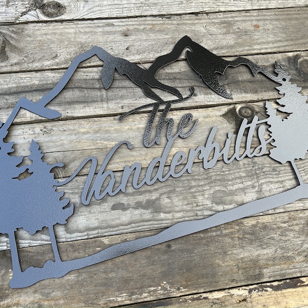 Metal Name Sign - Etsy