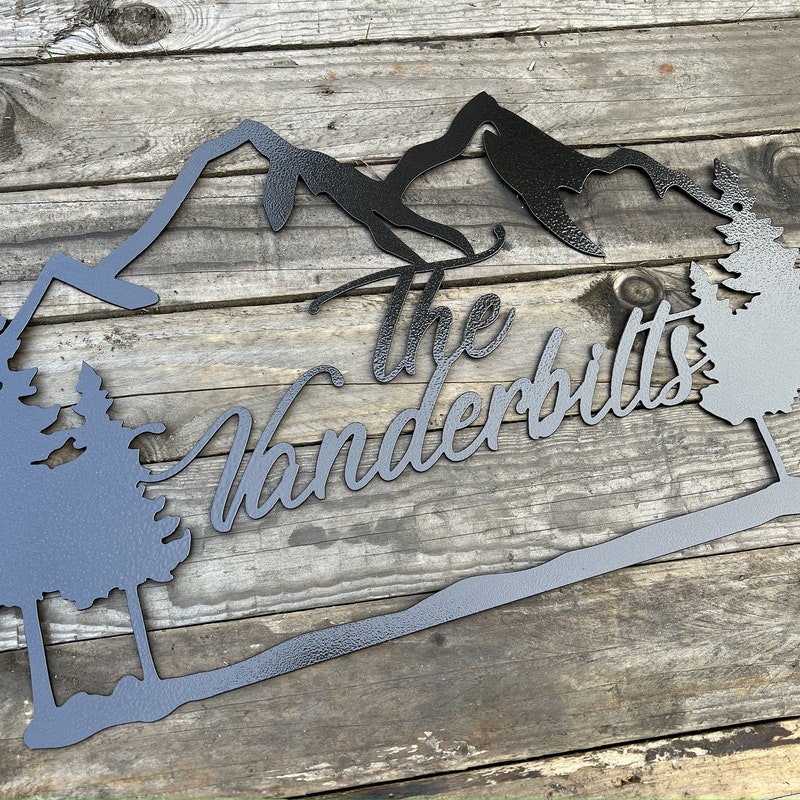 Metal Name Sign - Etsy