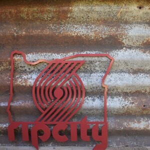 Rip City Portland Trailblazers Metal Sign: Man Cave Decor - Etsy