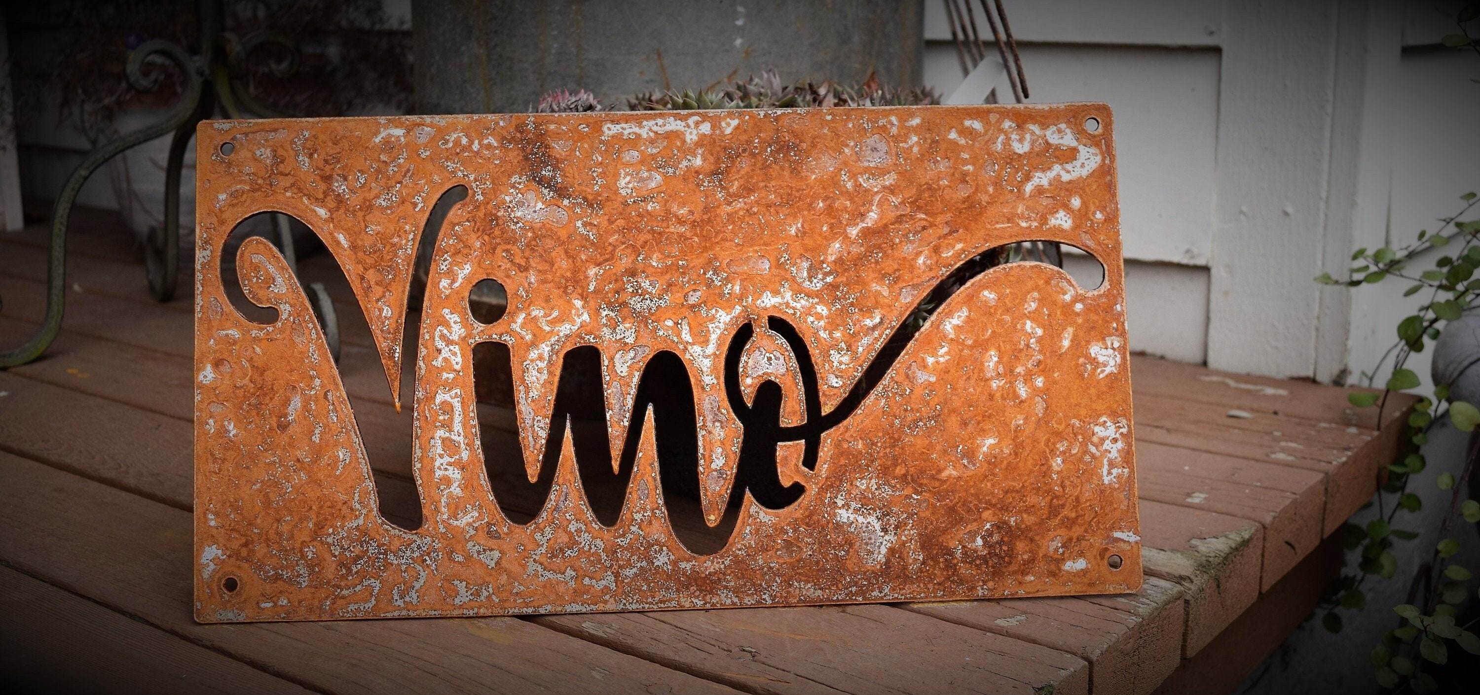 Metal Wine Sign Vineyard Drink Wine Wine Glass Red - Etsy