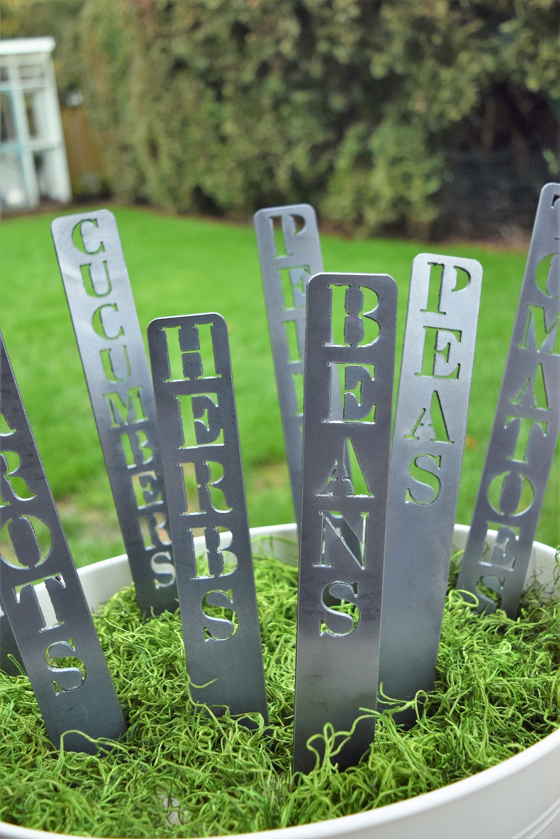 Individual Metal Garden Markers: Plant Herb Vegetable Stakes - Etsy