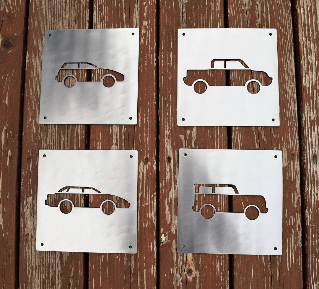 Metal Car Signs Wall Art Baby Boy Nursery Sign Personalized Wall Art ...