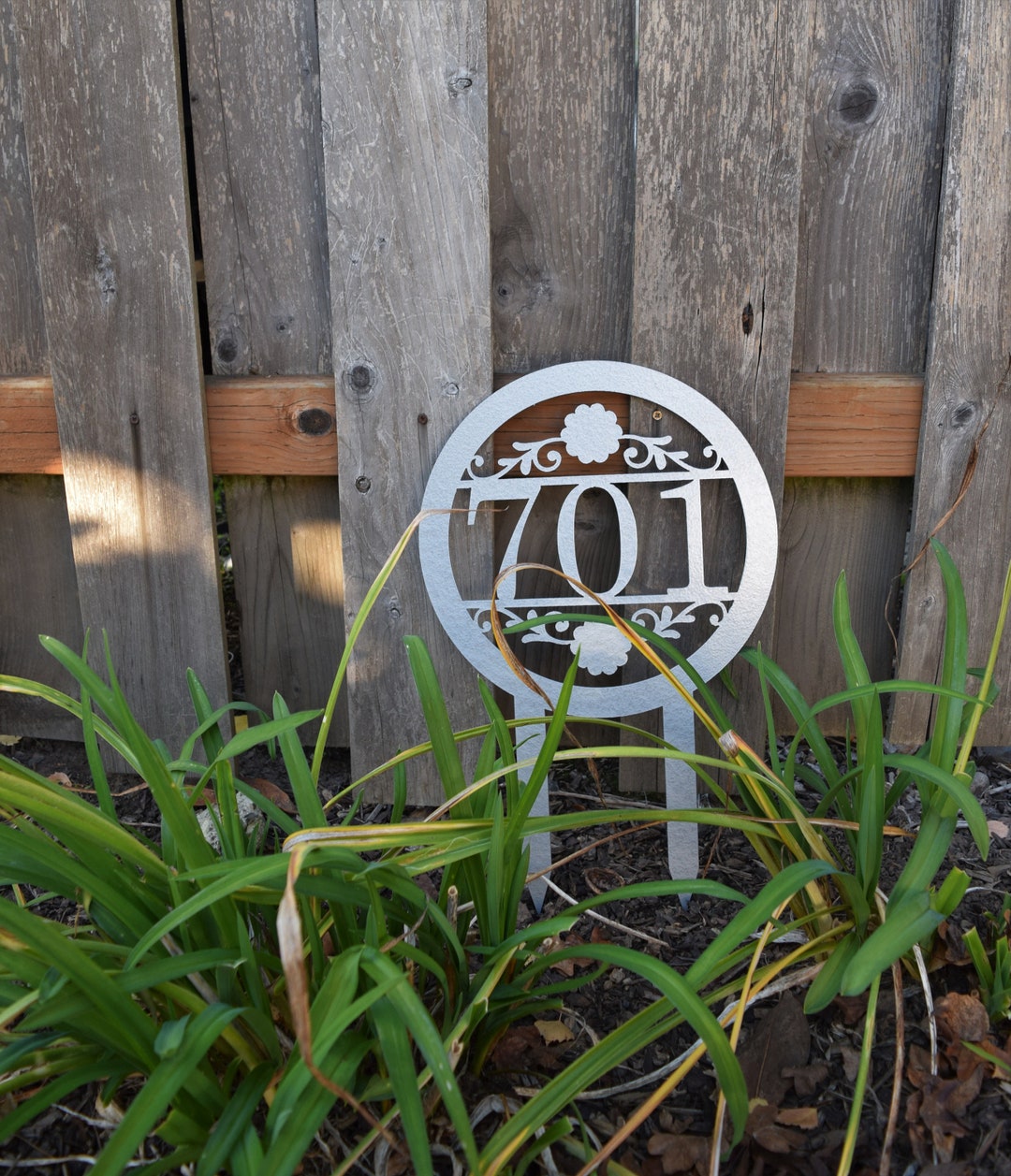 Staked Metal Outdoor Home Address Sign personalized House - Etsy