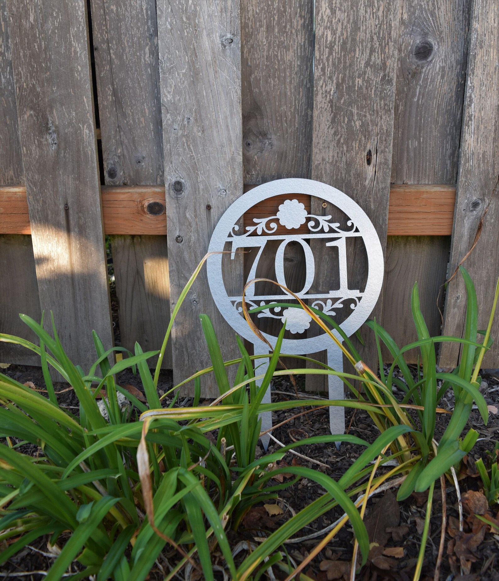 Staked Metal Outdoor Home Address Sign personalized House | Etsy