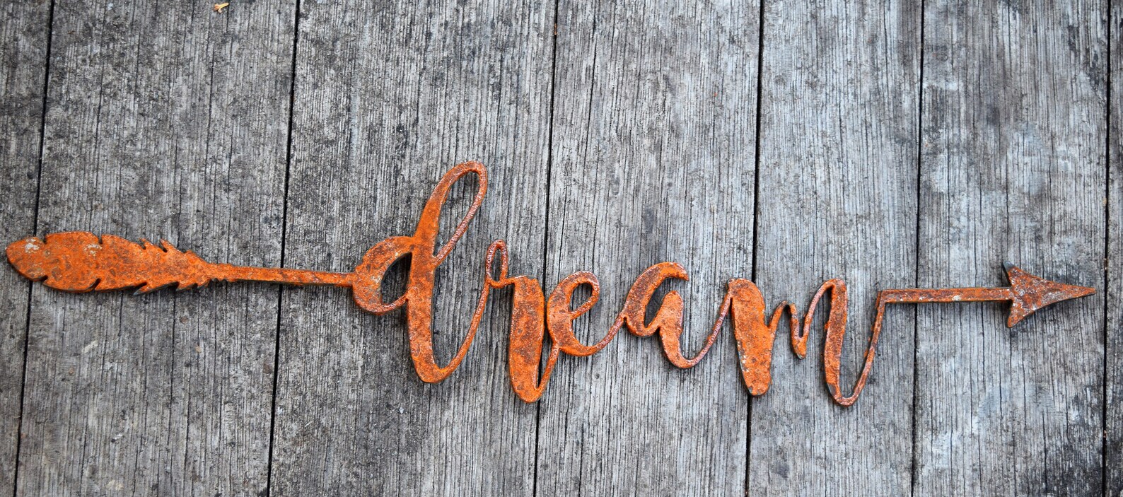 Inspirational Metal Arrows Believe Dream Hope Love - Etsy