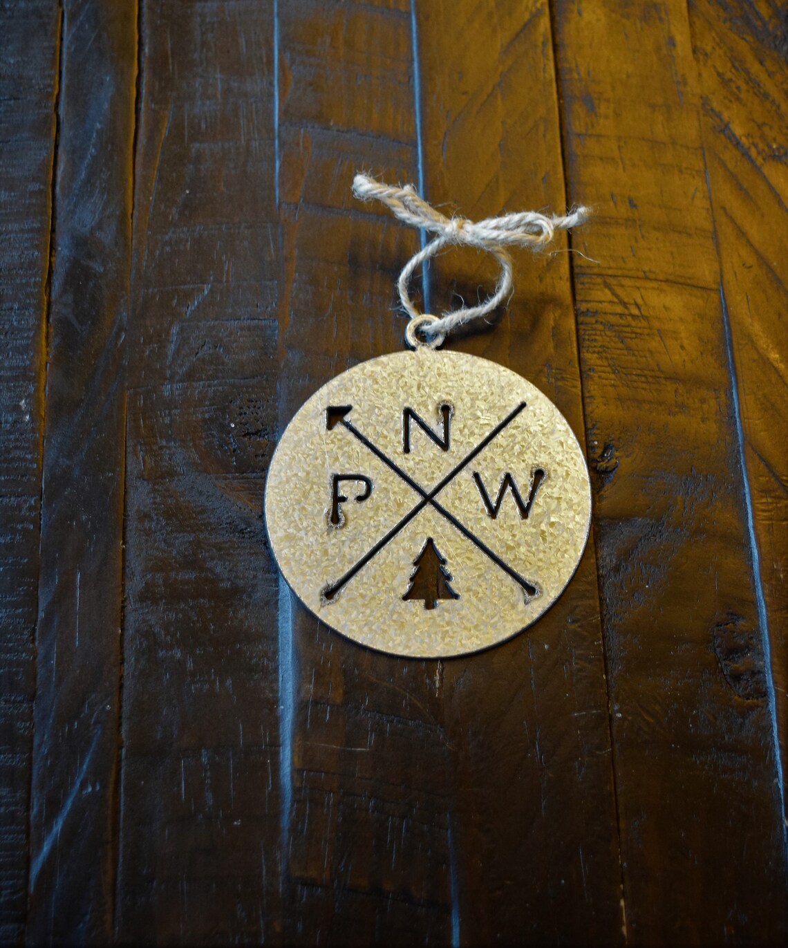 Pacific Northwest Ornament Galvanized PNW Ornament - Etsy