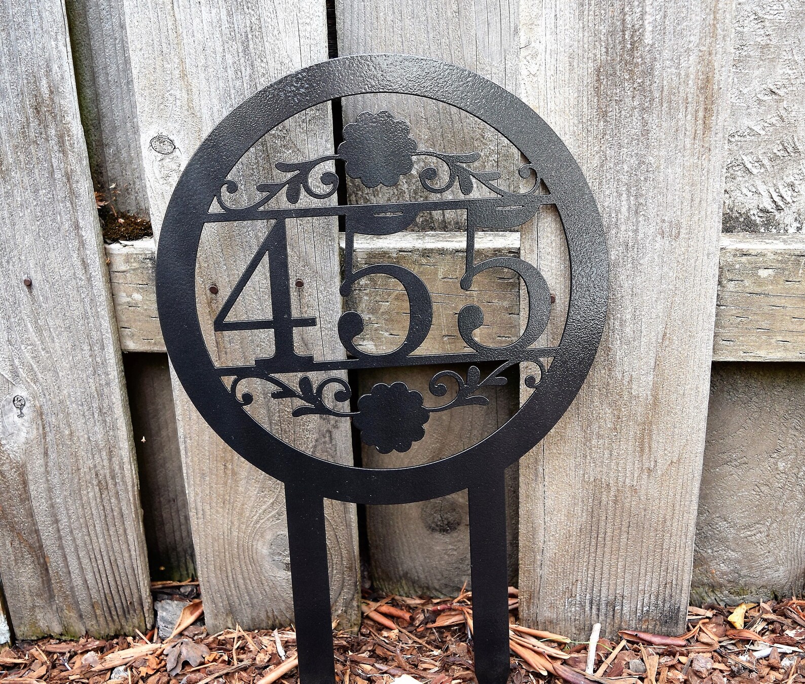 Staked Metal Outdoor Home Address Sign personalized House | Etsy