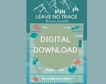 Leave No Trace Printable Activity for Kids (forest School, Earth Day ...
