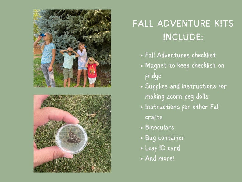 FALL Adventure Kit - Nature-based Learning - Connect With the Seasons ...