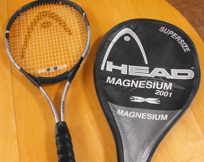 Tennis Racquet, Head Magnesium 2001 Xtralong 4 1/2" New Grip, Supersize ...