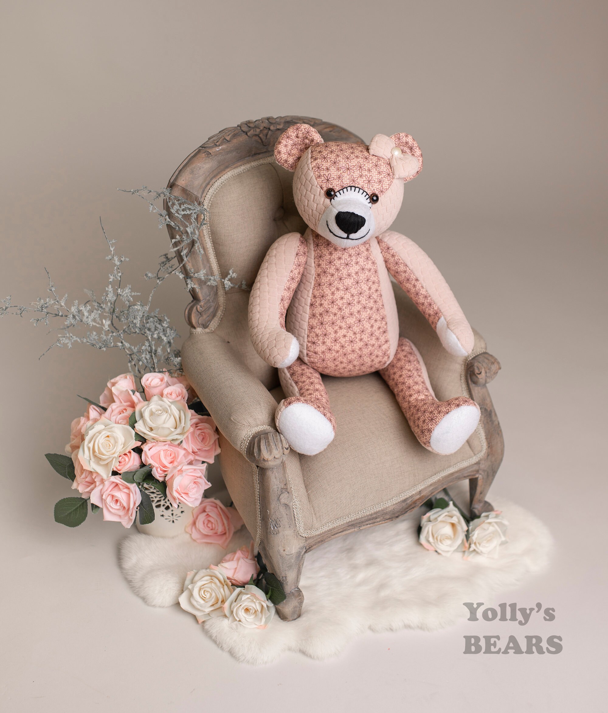 Yollys Memory Bears, Memorial, Keepsake Bears, Jointed Teddy Bears, 20 ...
