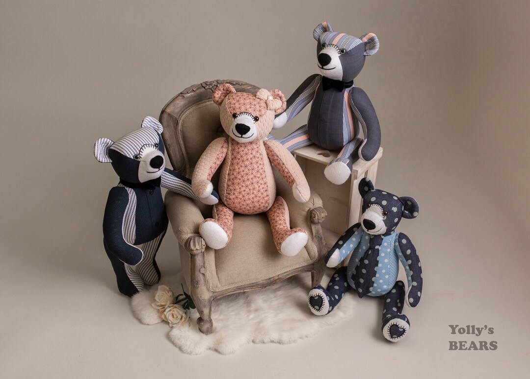 Yollys Memory Bears, Memorial, Keepsake Bears, Jointed Teddy Bears, 20 ...