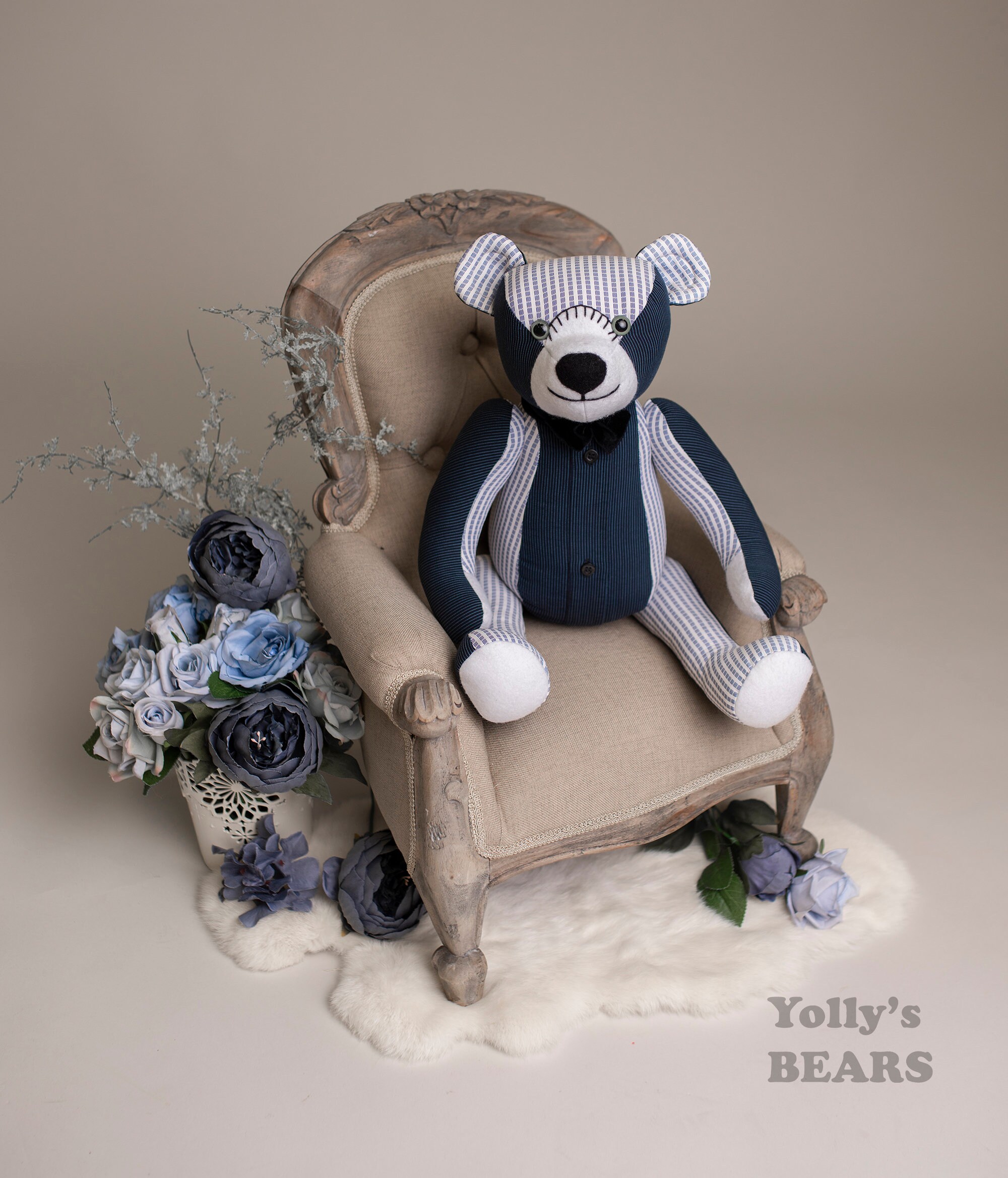 Yollys Memory Bears, Memorial, Keepsake Bears, Jointed Teddy Bears, 20 ...