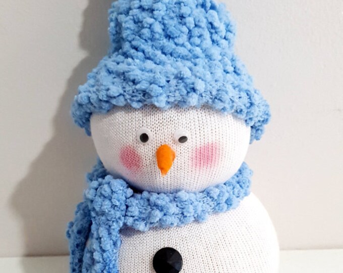 Bespoke Handmade Rice Filled Sock Snowman, Christmas Ornament - Etsy