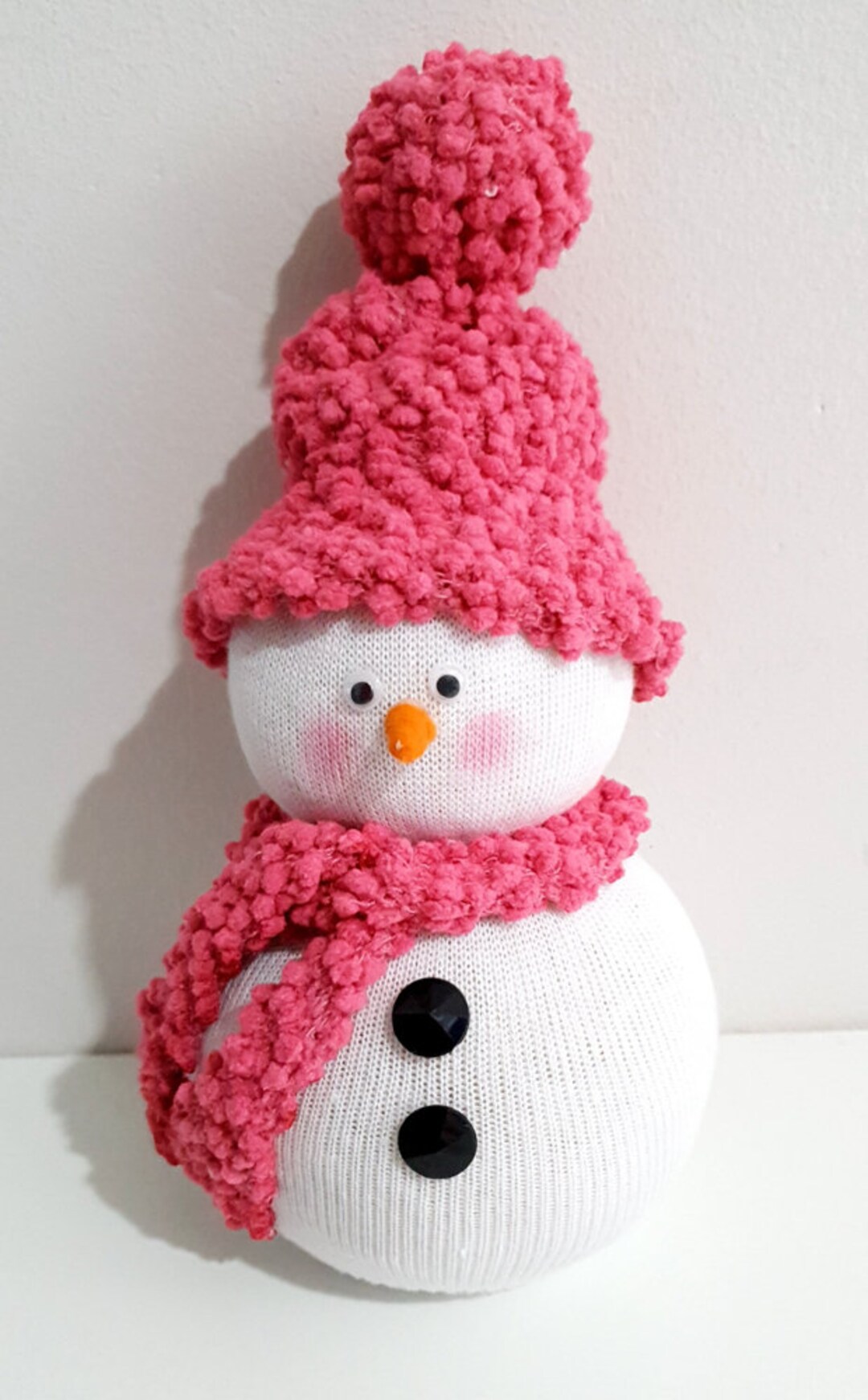 Bespoke Handmade Rice Filled Sock Snowman, Christmas Ornament - Etsy ...