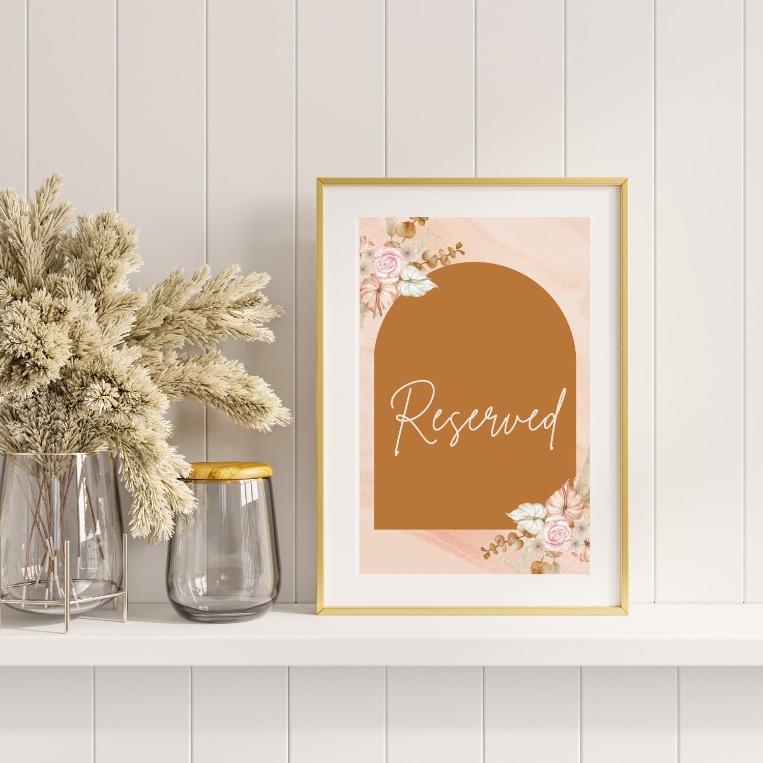 Wedding Reserved Sign Printable Reserved Seating Sign 5x7 - Etsy