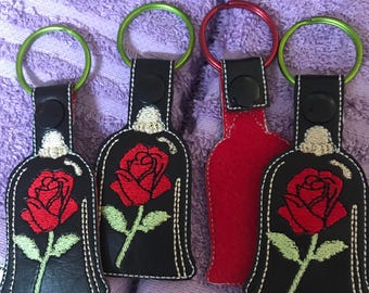 In the Hoop Zippered Key Fobs Machine Embroidery Design File Instant ...