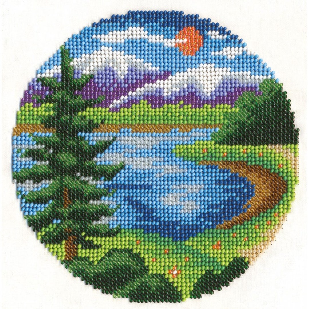 Bead Embroidery Kit by the Lake 8-106 - Etsy