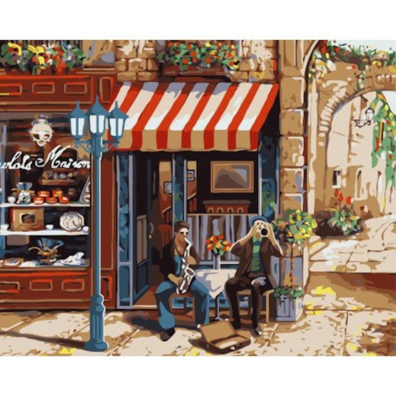 Paint by Numbers Kit STREET MUSICIANS 40X50 CM J018 Framed - Etsy