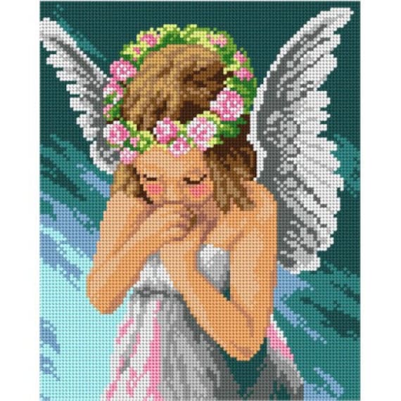 TAPESTRY CANVAS Angel 24X30cm 3042H | Etsy