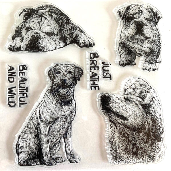 Dog Rubber Stamps - Etsy UK