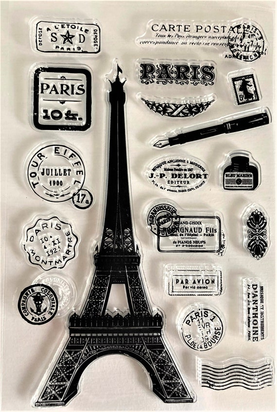 Paris Rubber Stamp