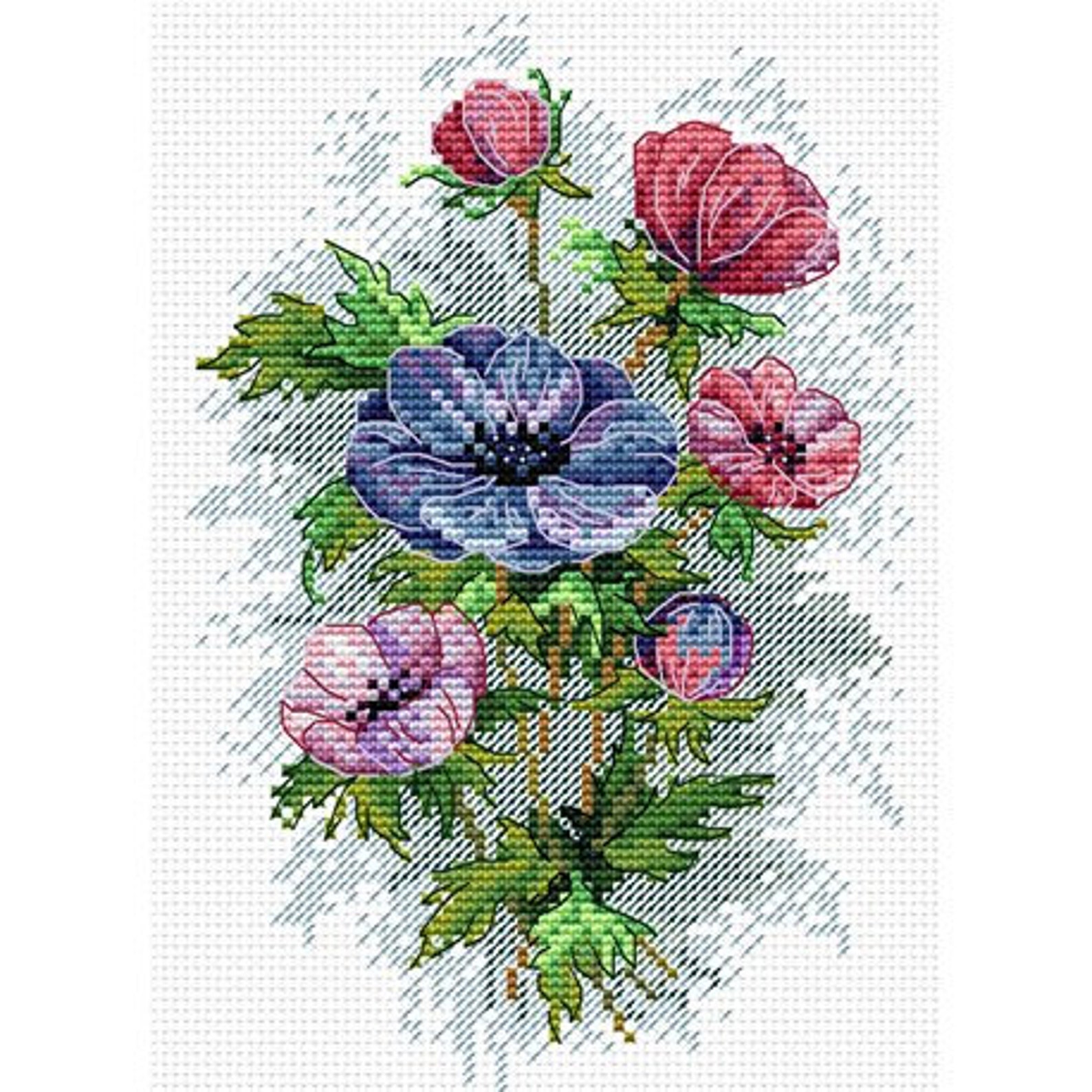 Cross Stitch Kit Spring Flowers M-122 - Etsy