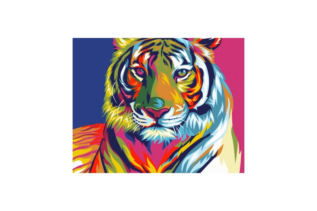 Paint by Numbers Kit RAINBOW TIGER T16130010 - Etsy