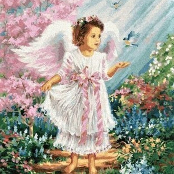 Angel Paint by Numbers - Etsy