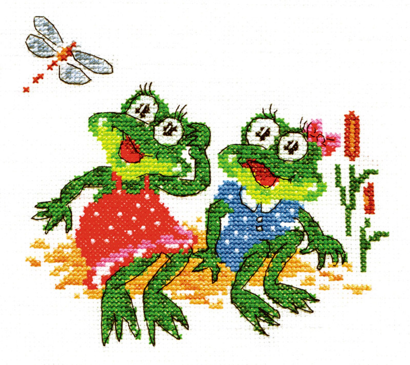 Cross Stitch Kit Look at This (frog) Art. 18-31 - Etsy