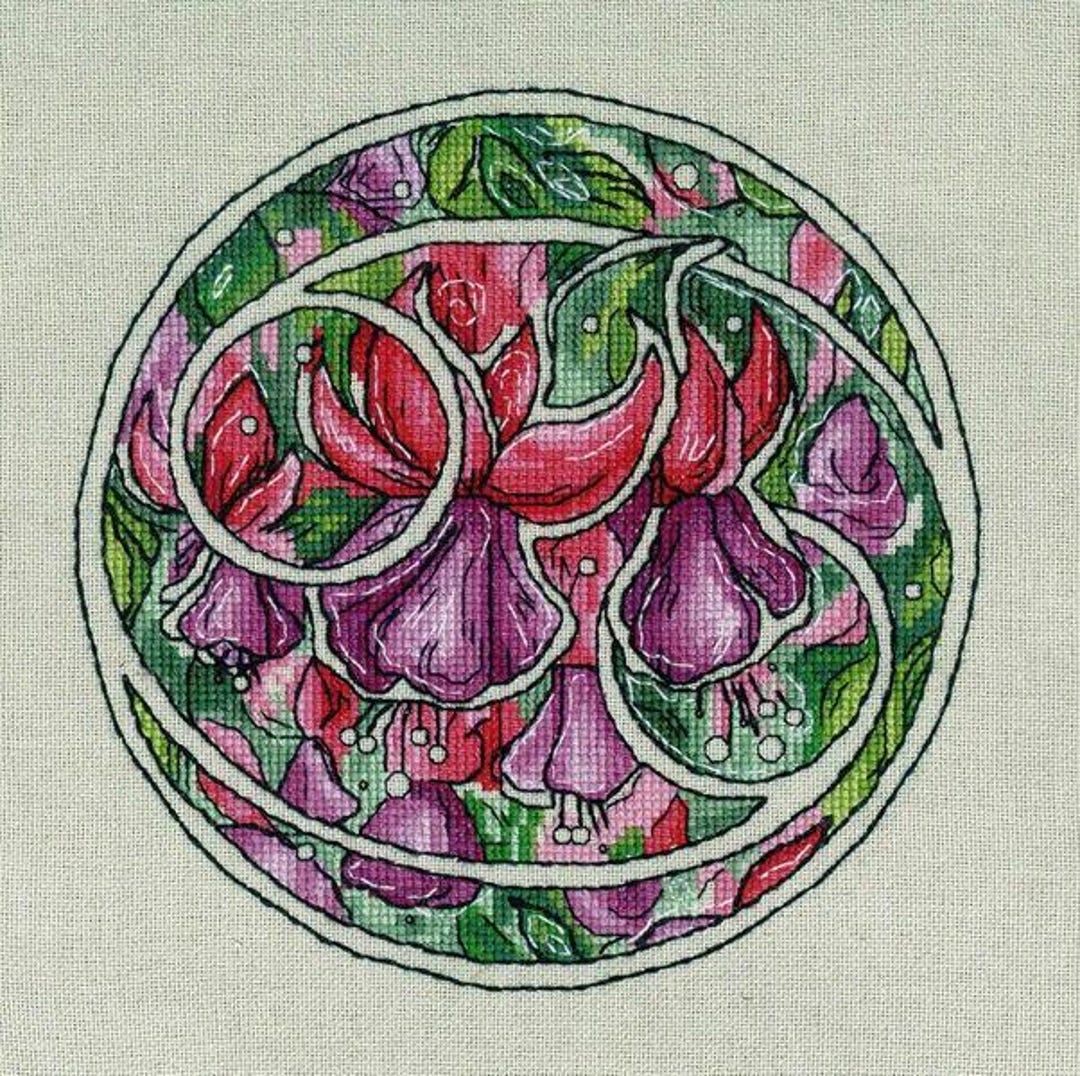 Cross Stitch Kit Flower Horoscope Cancer After Deidra Lissa's Painting ...
