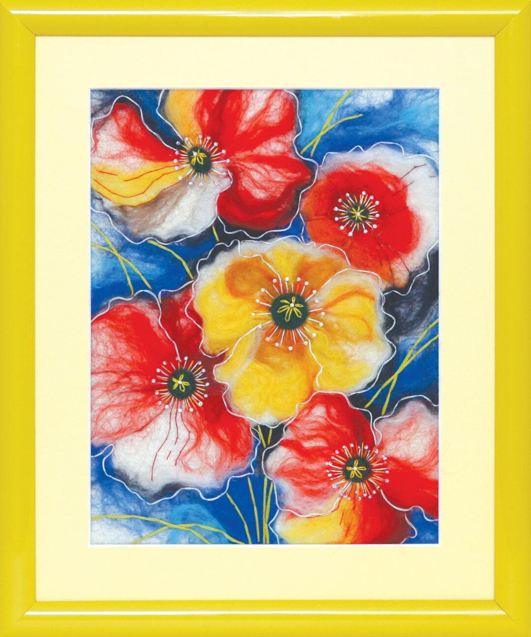 Painting With Wool Kit Colors of Summer B-204 - Etsy