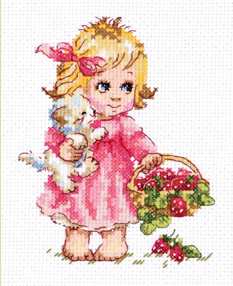 Cross Stitch Kit You're My Cute Kitten Art. 33-16 - Etsy