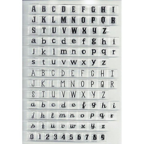 Clear Alphabet Stamps - Etsy