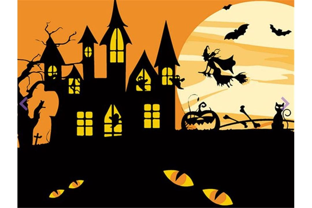 Paint by Numbers Kit HALLOWEEN WITCH T16130049 - Etsy