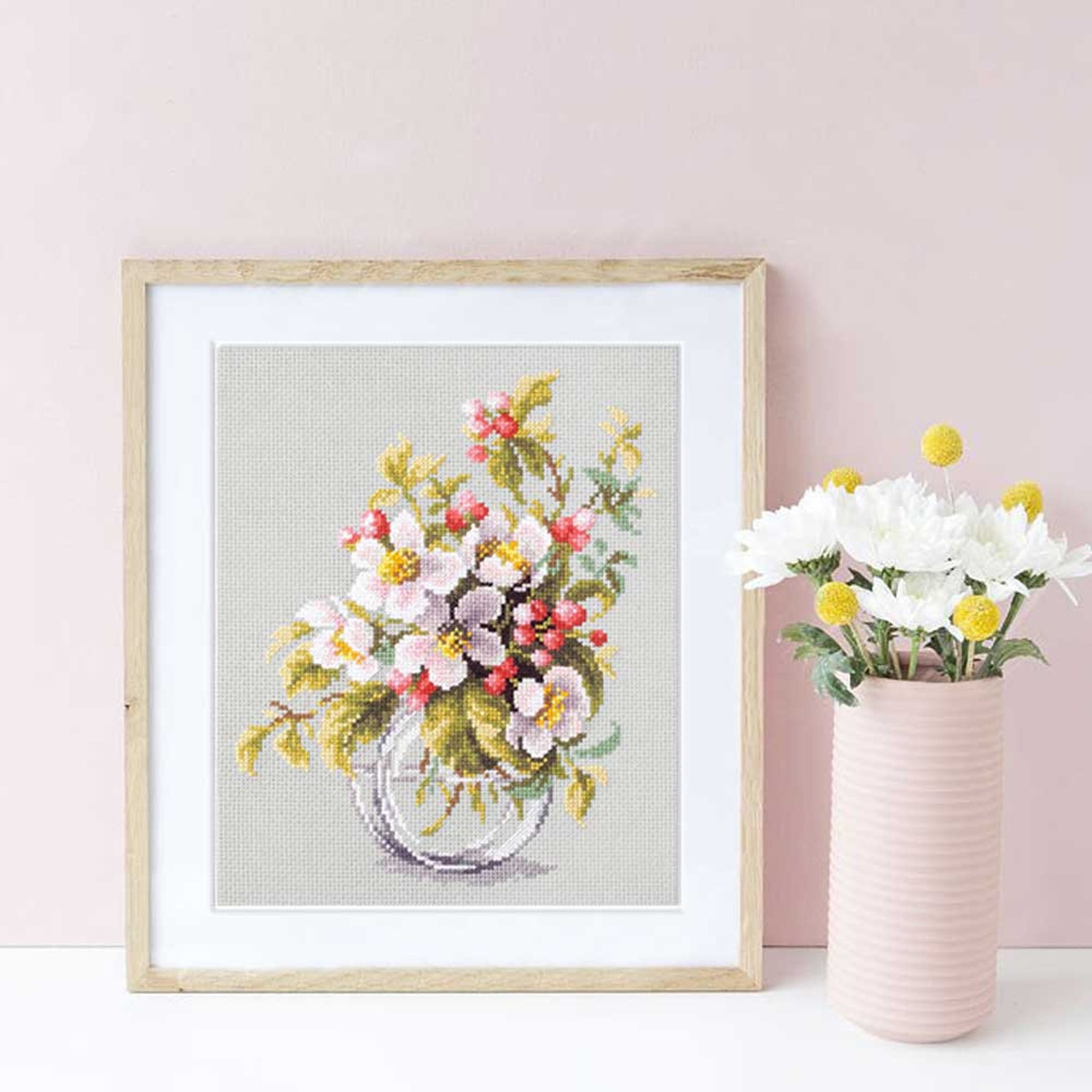 Cross Stitch Kit Blooming Apple Tree Art. 100-011 - Etsy