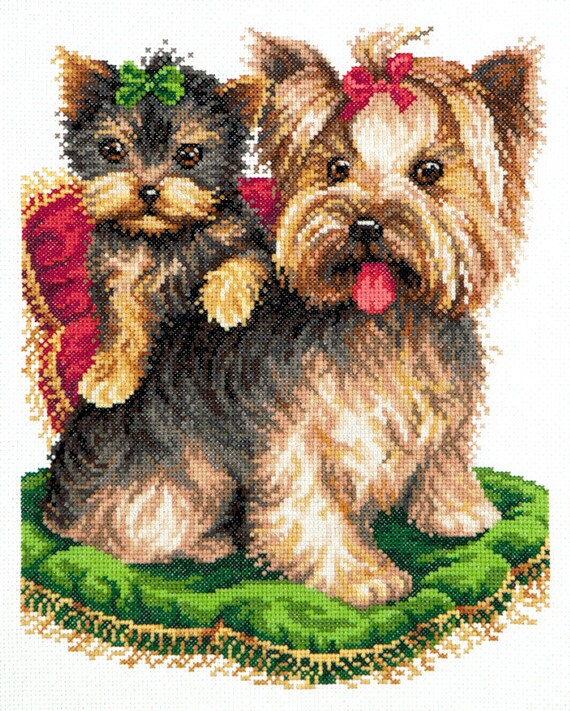 Cross Stitch Kit Beauties dogs Art. 59-17 - Etsy