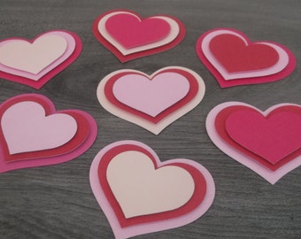 Pink Paper Hearts | Etsy