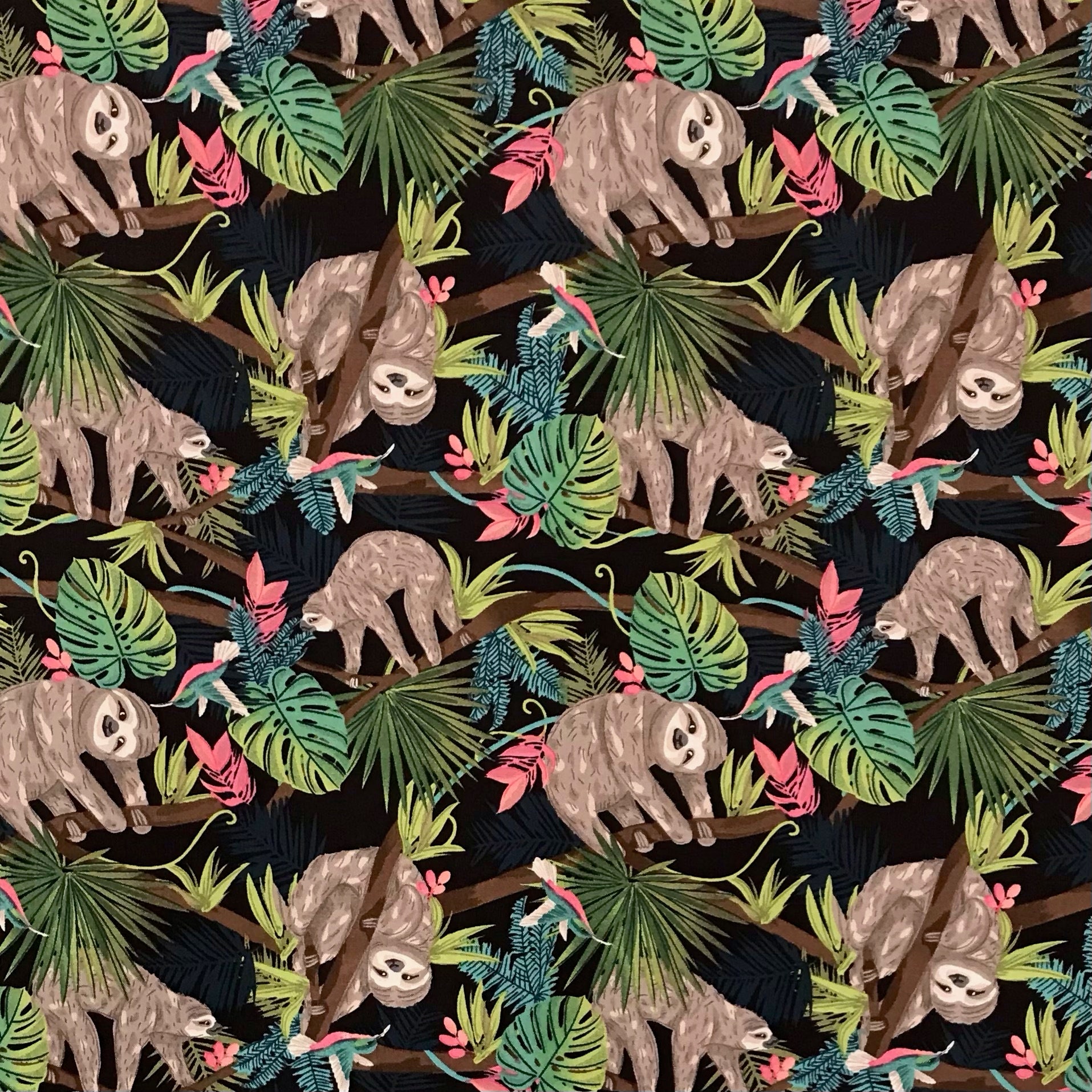 Swinging Sloth Unisex Scrub Top 11 Sizes 3 Styles Healthcare ...