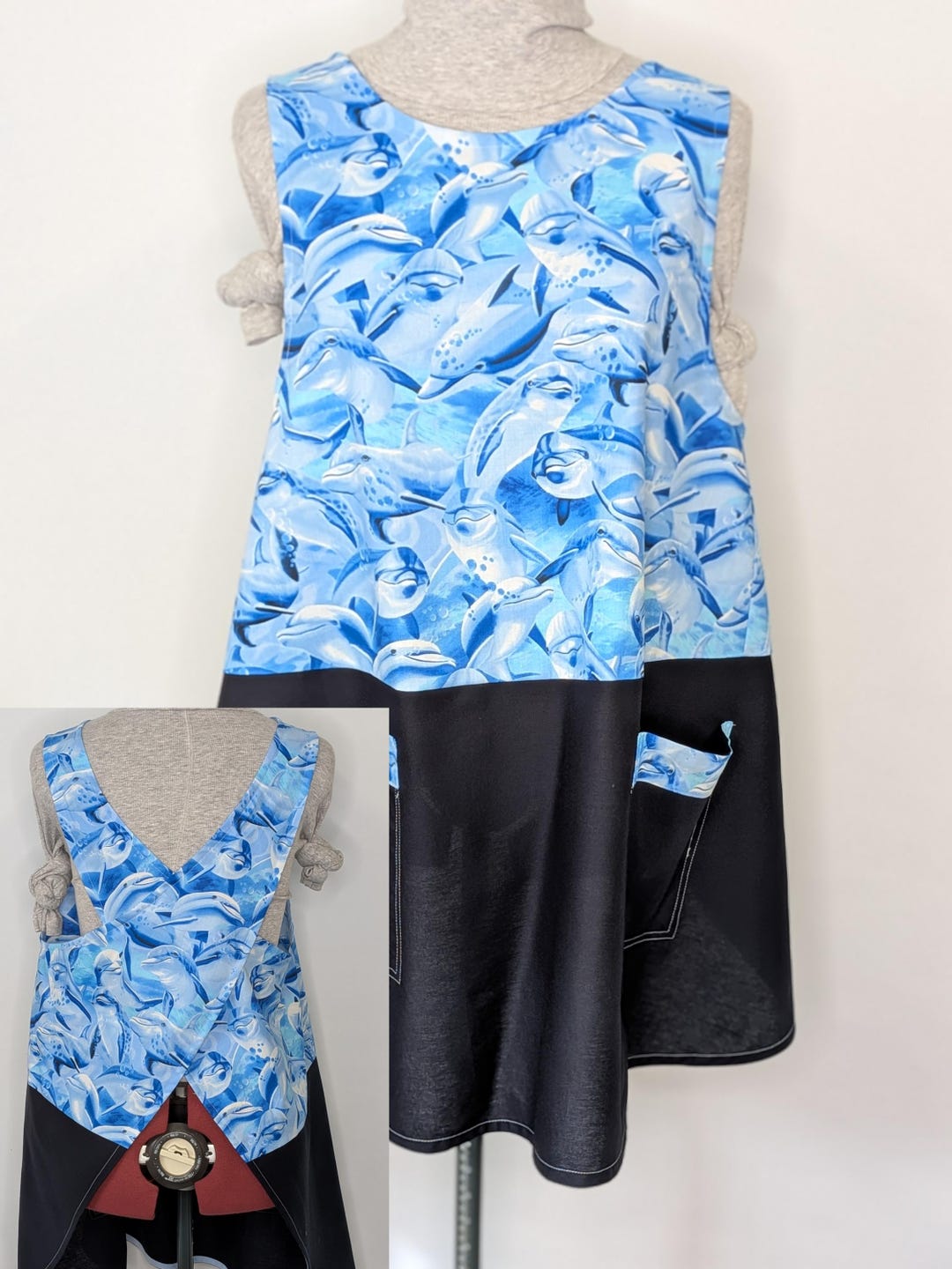 Cross Back Apron/pullover Apron/japanese Style/cross Fit Apron/women’s ...