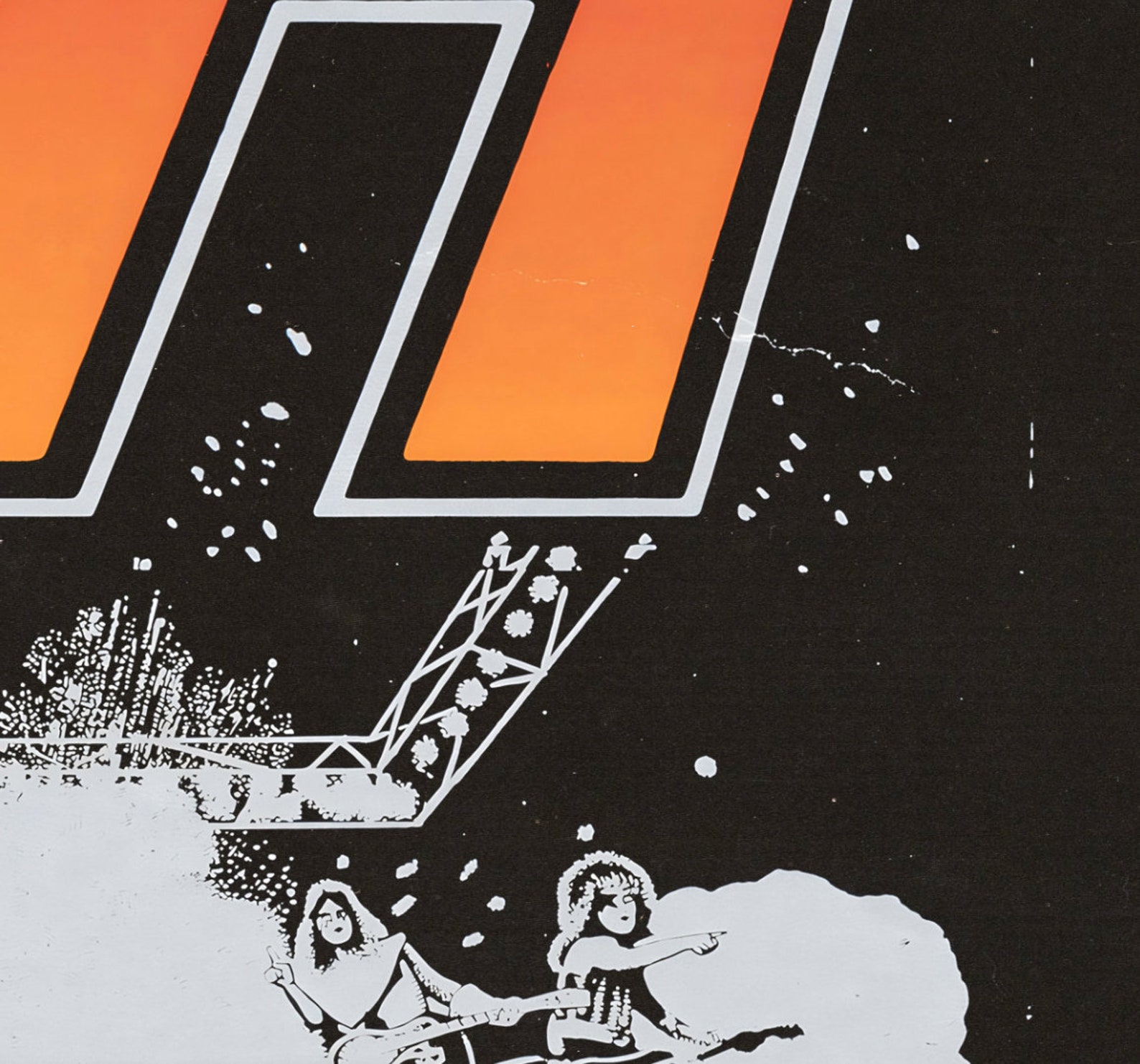 KISS 1977 Tour POSTER With ACDC - Vintage Concert Poster - Etsy