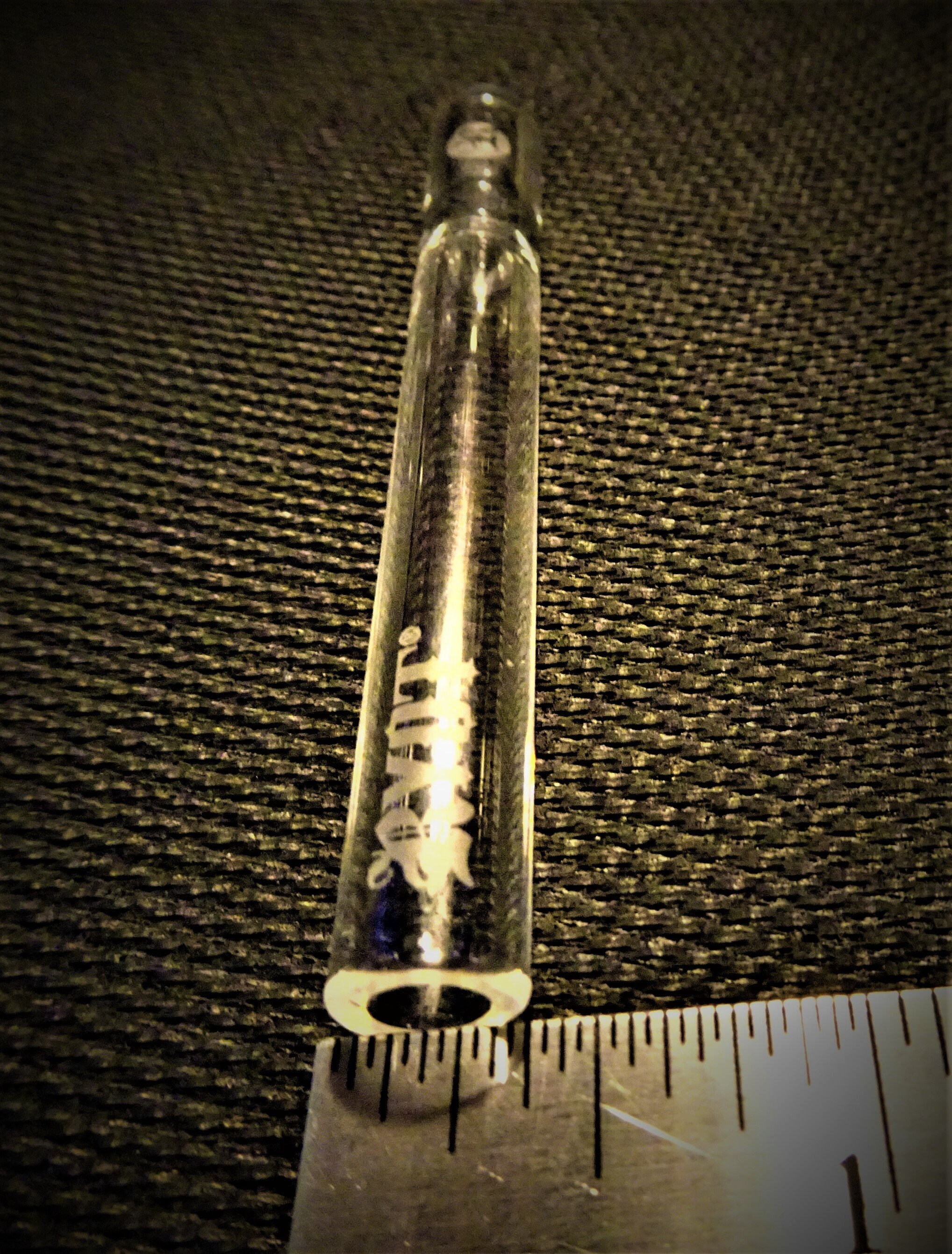 5 five 9mm Clear Glass Bat One Hitter Bat Chillum 3in for - Etsy