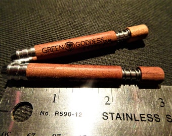 Exotic Wood One-Hitter Bat Spring Loaded Ash Push Ejector 1 | Etsy