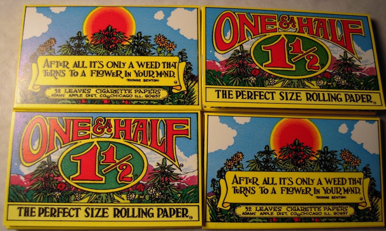 4 Packs HEAD ONE And A HALF 1 1/2 Rolling Papers Rare Vintage | Etsy