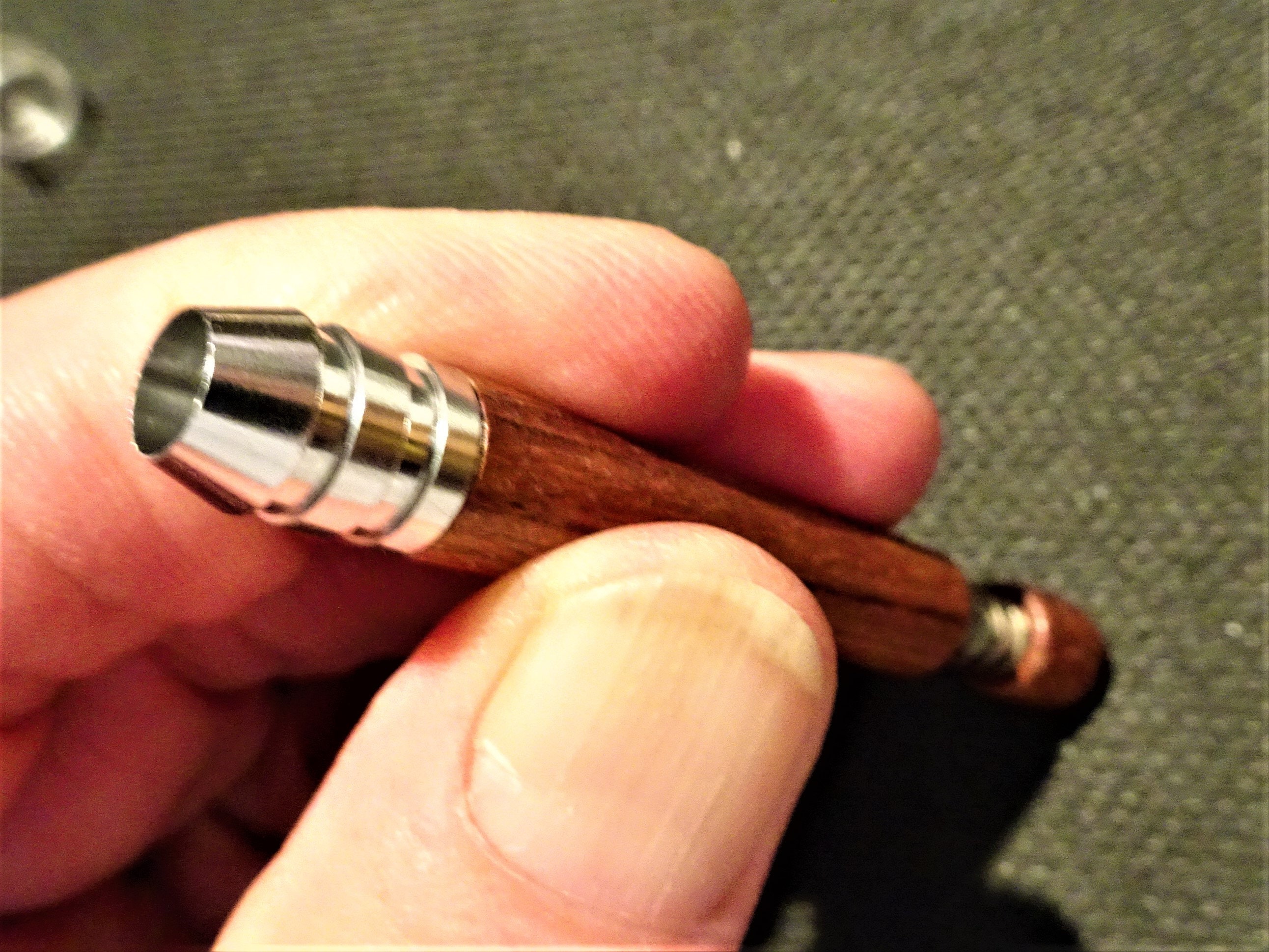 Rosewood Wood One-hitter Bat Spring Loaded Ash Push Ejector | Etsy