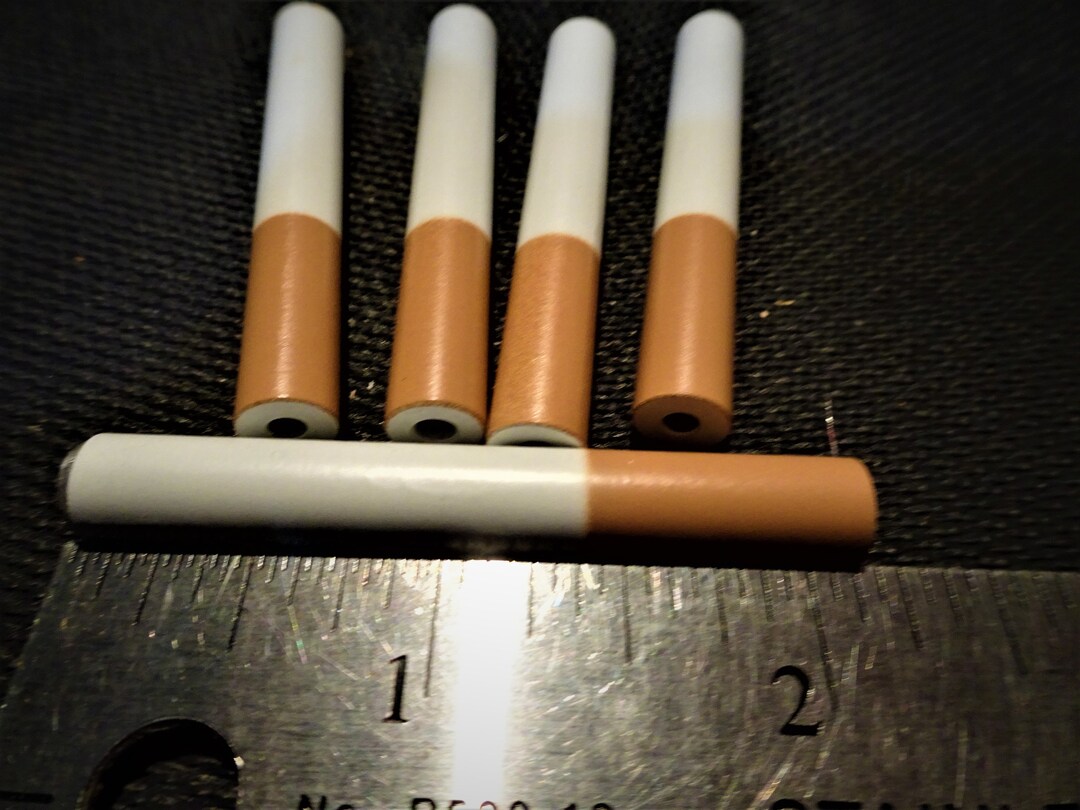 5 X Metal Bat One Hitter Cigarette Style Pipe SMALL Dugout 2 1/8" Flesh ...