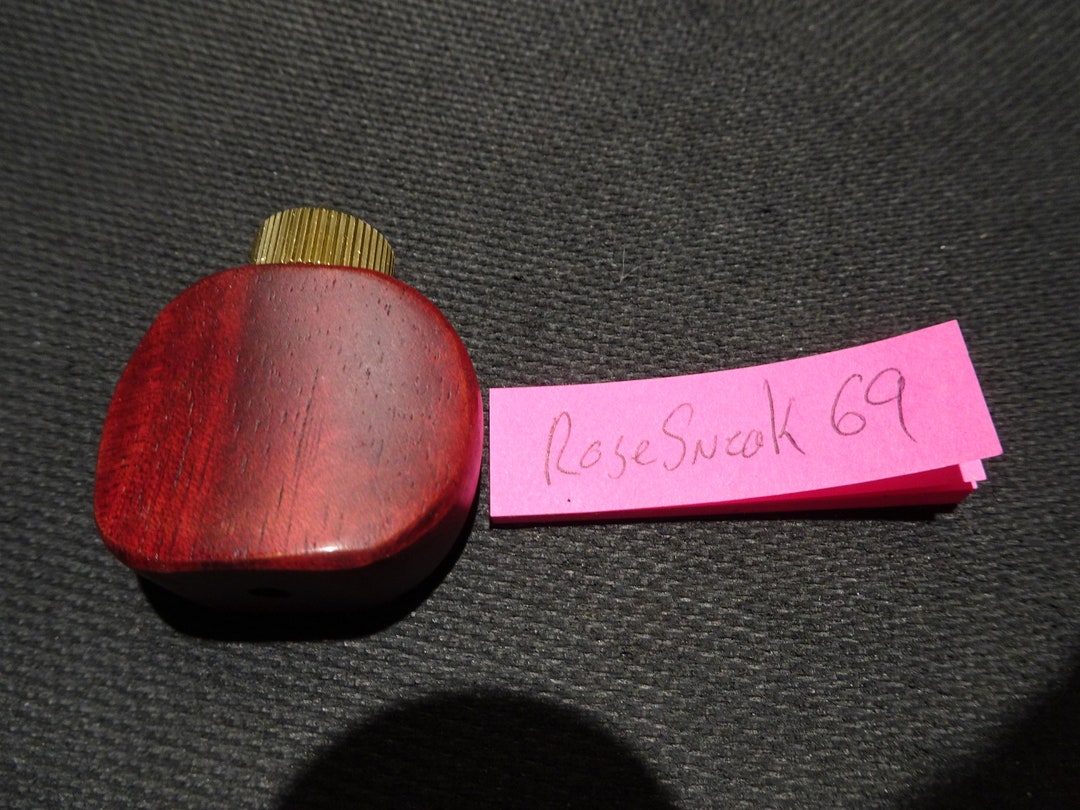 Retro Golden Tokens Handmade Beautiful Rosewood Brass Smoking Pipe ...