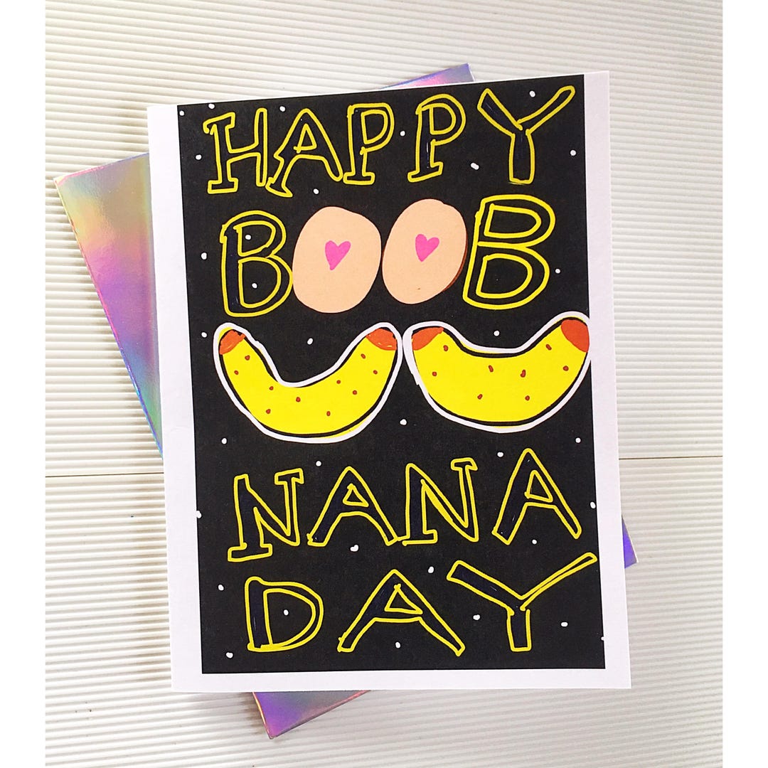 Happy BOOB NANA Day, Granny Tits Gravity a Bitch Happy Boob Day, Breast ...