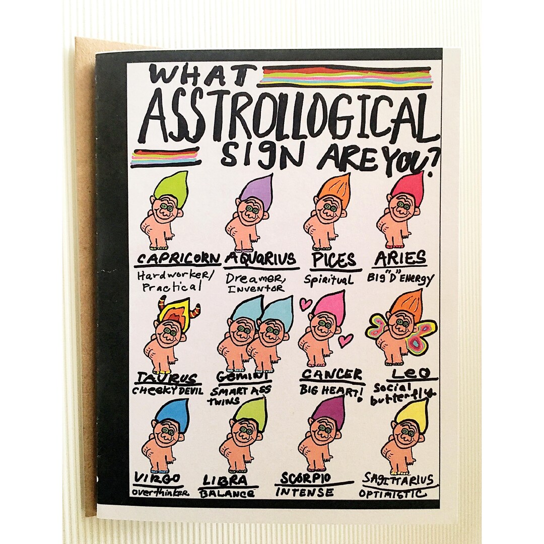 What’s ASS TROLL LOGICAL Sign Are You? Trolls Inspired Zodiac,horoscope ...