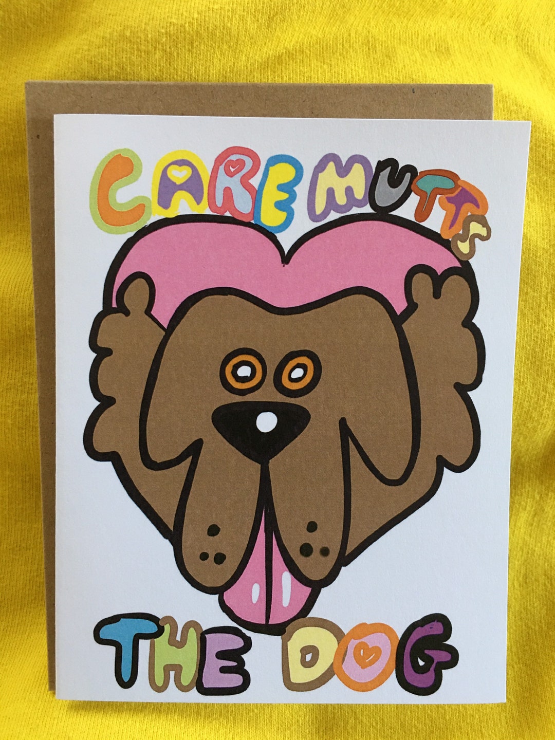 Care-mutts the Dog , Kermit the Frog Greeting Card, BFF, Wife ...
